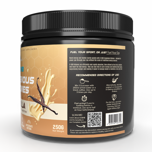 Vanilla D-BHB Exogenous Ketones – Keto-Pro