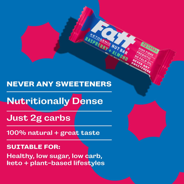 Fatt Raspberry + Almond Keto Bar – Keto-Pro